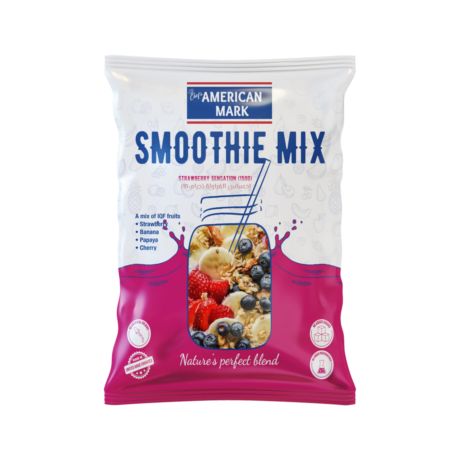 Strawberry Sensation Smoothie 15x150g | American Mark - Sidco Foods