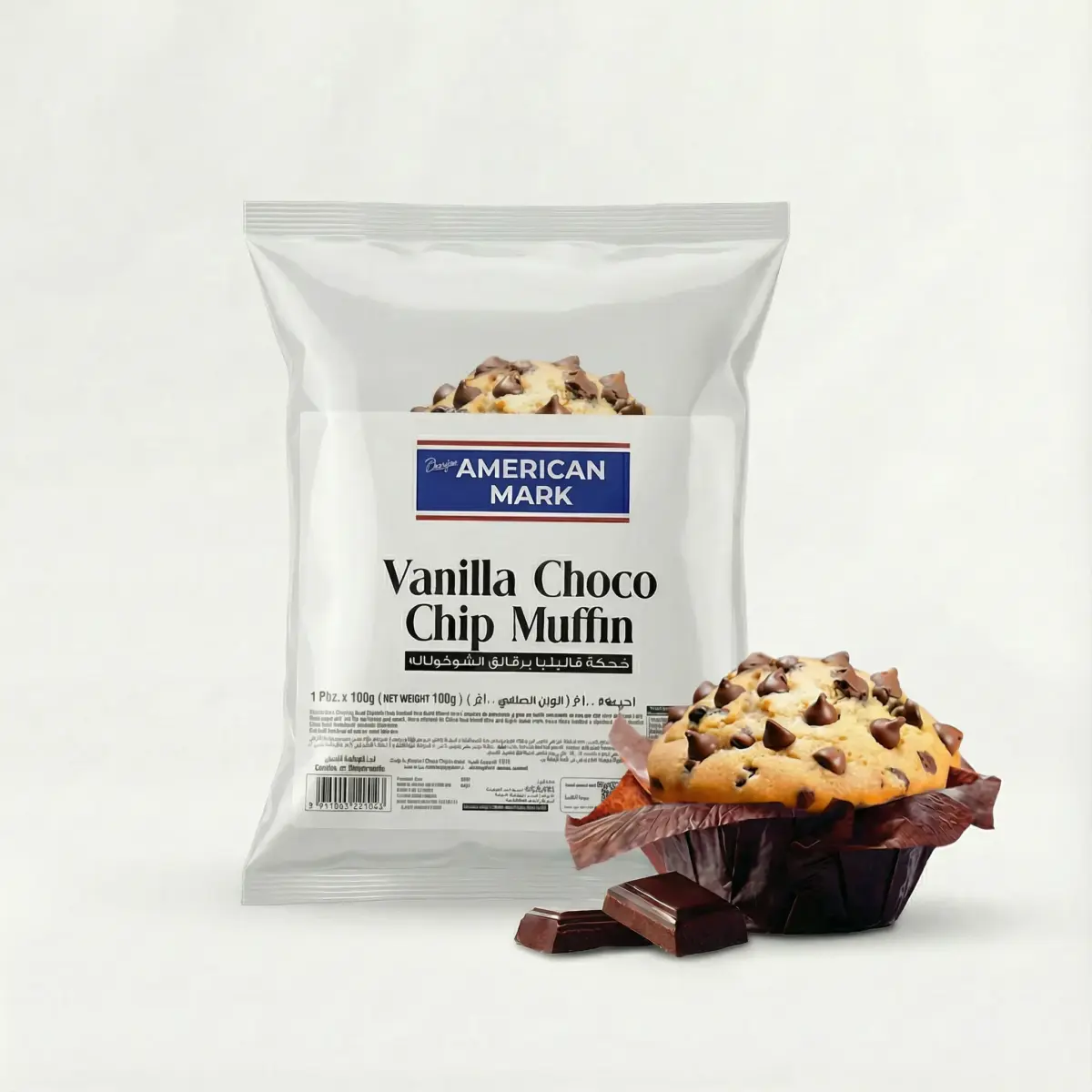 Vanilla Chocochip Muffin (100g) by American Mark | Sidco Foods UAE