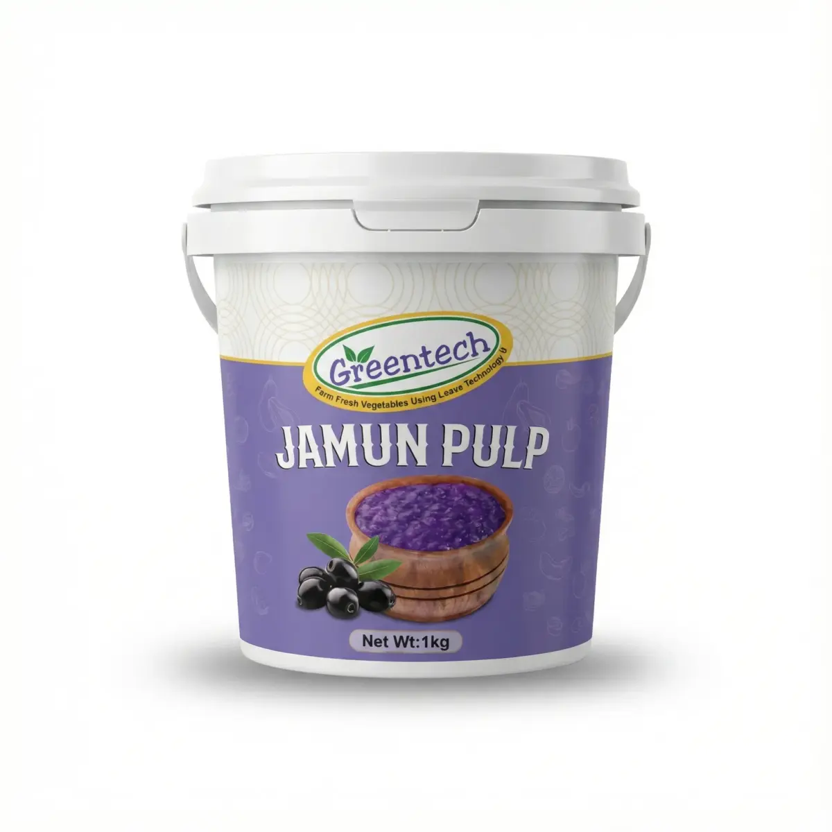 Frozen Jamun Pulp 1kg | Greentech Pure Black Plum | Sidco Foods
